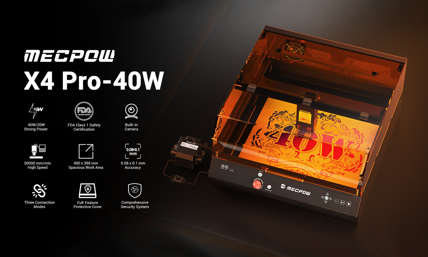 Explore Dual-Laser Power with Mecpow X4 Pro-40W Laser Engraving Machin